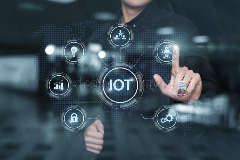 Working with Internet of Things Data Transfer Structure Stock Photo ...