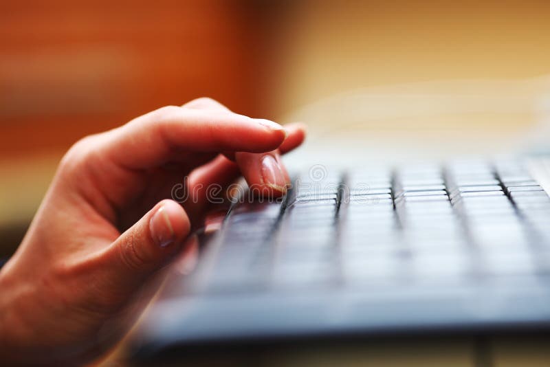 Working on keyboard stock image. Image of board, business - 29030109