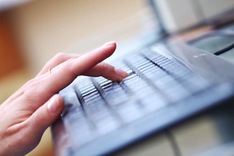 Working on keyboard stock photo. Image of device, digital - 32598086