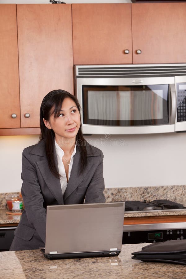 Working in the kitchen stock image. Image of career, vietnamese - 18504551