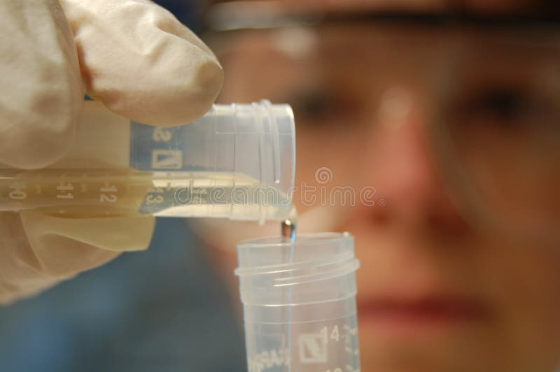 Working in Lab with Test Tubes Stock Image - Image of laboratory ...