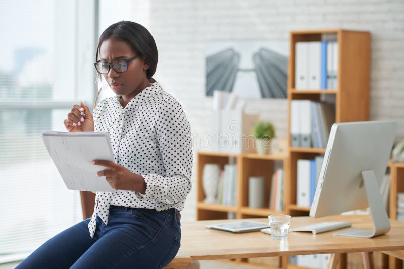 Working lady stock image. Image of associate, africanamerican - 84404055