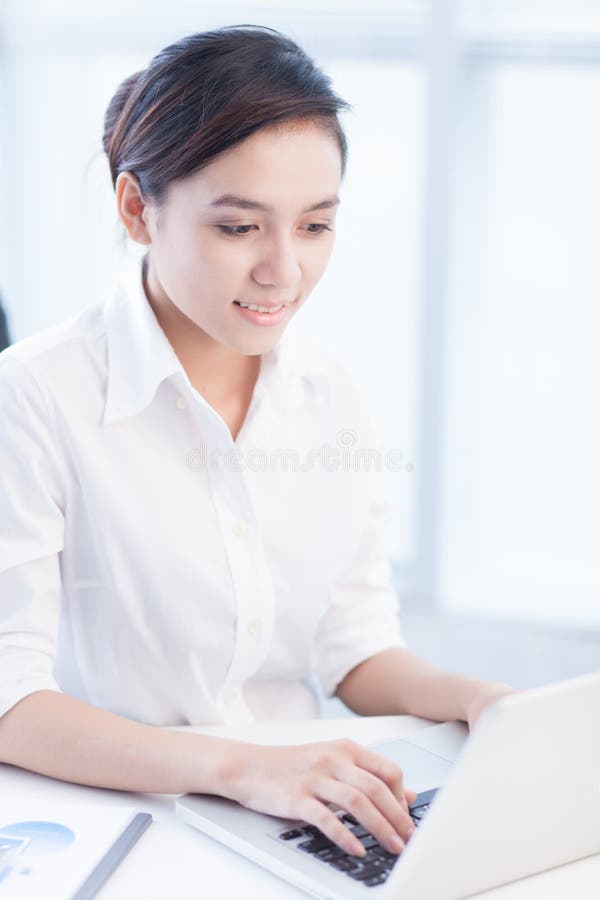 Working with laptop stock image. Image of businessperson - 26420747