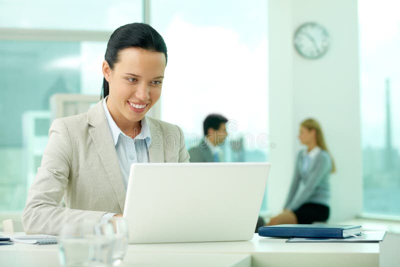 Working with laptop stock image. Image of laptop, communication - 27880375