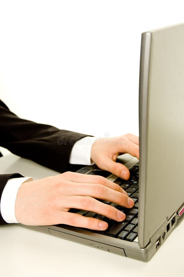 Working On A Laptop Picture. Image: 836078