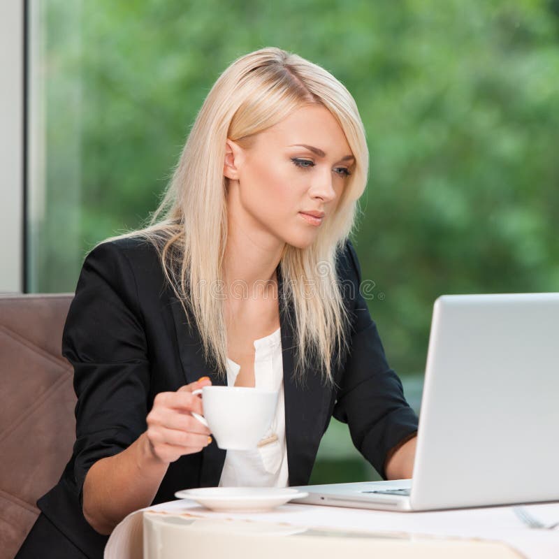 Working on laptop stock photo. Image of executive, caucasian - 35149570