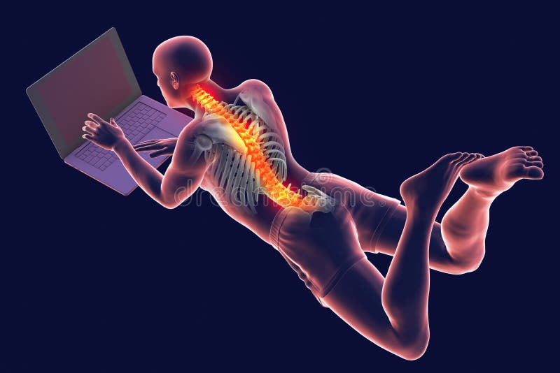 Skeleton Working Computer Stock Illustrations – 185 Skeleton Working ...