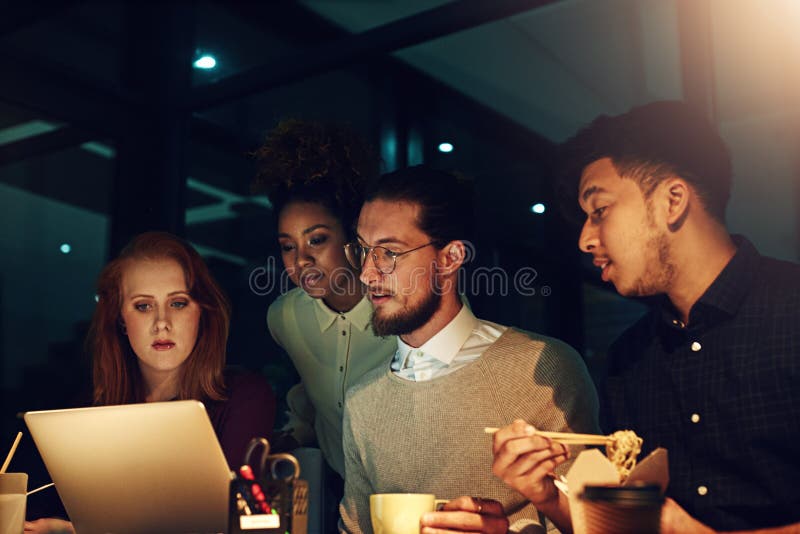 Working Late Means Its Quiet, Allowing for Better Concentration. a ...