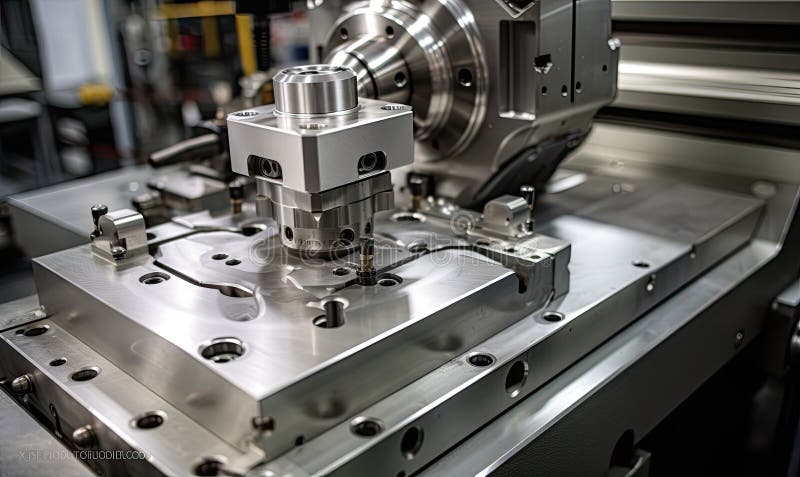 Working Machine Sculpting Metal into Artistic Masterpiece Stock ...