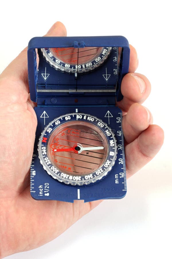 Working with the Magnetic Compass Stock Image - Image of determining ...