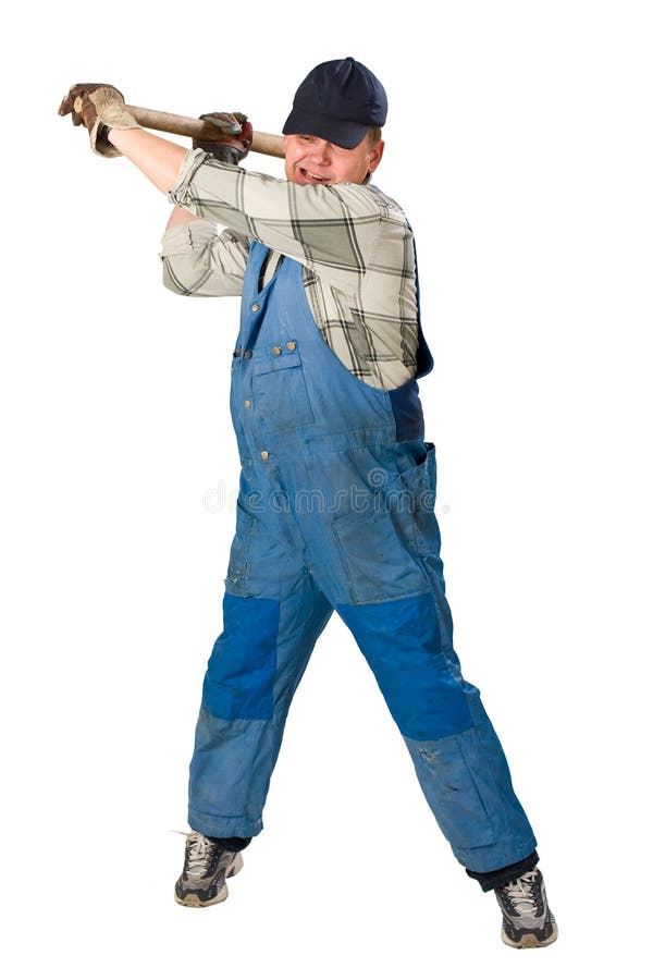 Working man stock photo. Image of portrait, uniform, people - 3883384