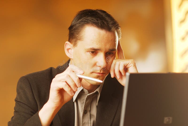 A working man stock photo. Image of brown, portrait, suit - 3937366