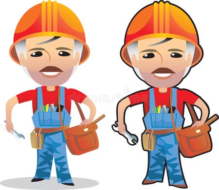 Working man cartoon stock vector. Illustration of steel - 23255503