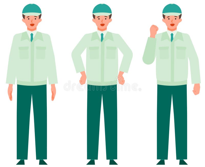 Working Man. Concept for Problem Solving. Man Cartoon Character. People ...