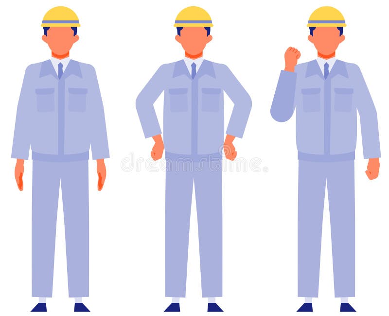 Working Man. Concept for Problem Solving. Man Cartoon Character. People ...