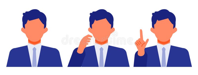 Working Man. Concept for Problem Solving. Man Cartoon Character. People ...