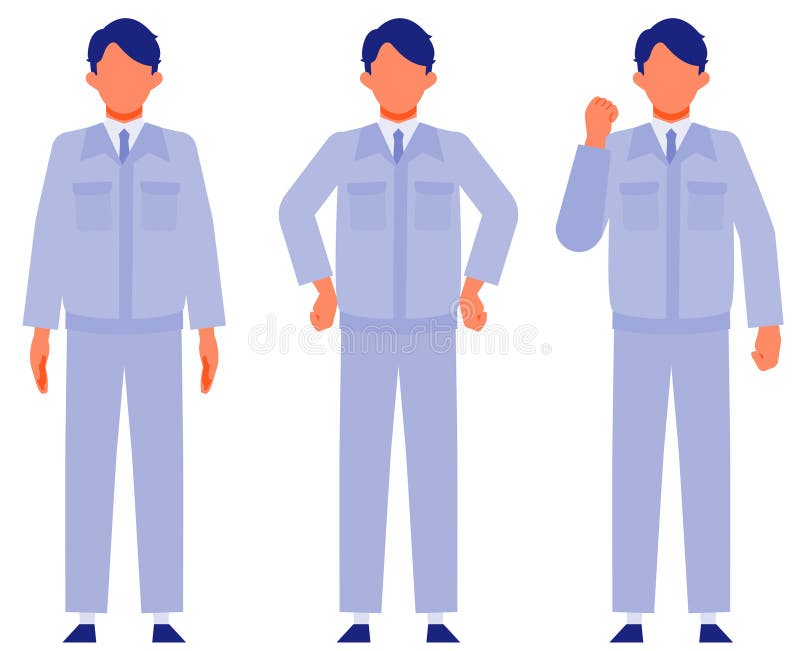 Working Man. Concept for Problem Solving. Man Cartoon Character. People ...