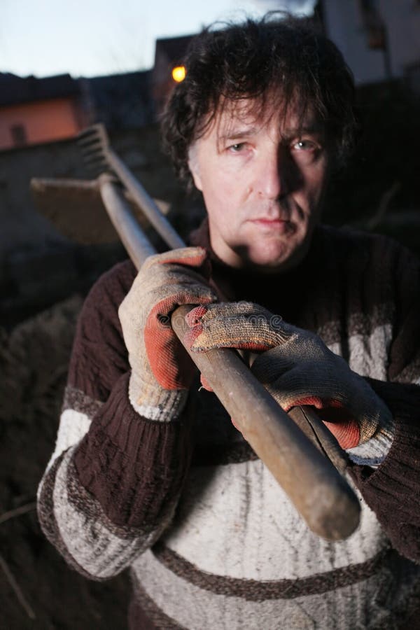 Working man s portrait stock photo. Image of contrast - 39656924