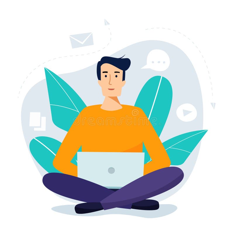 Computer Social Media Group Icons Stock Vector - Illustration of icon ...