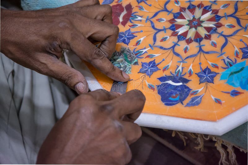 Working the marble stock image. Image of person, concentrated - 82587047