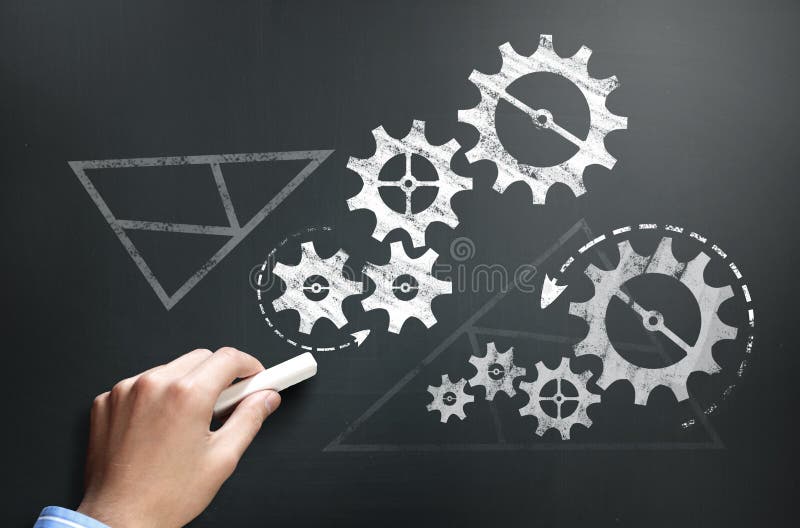 Working Mechanism. Concept Image Stock Image - Image of industrial ...