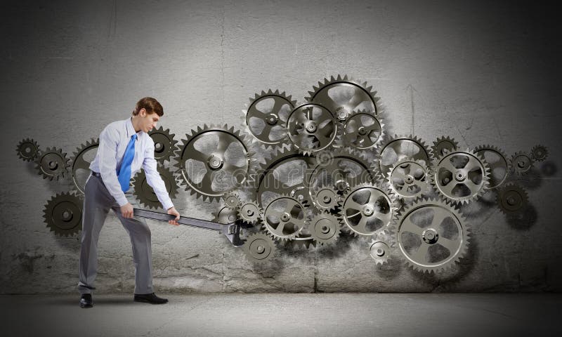 Working mechanism stock image. Image of development, metallic - 42730515