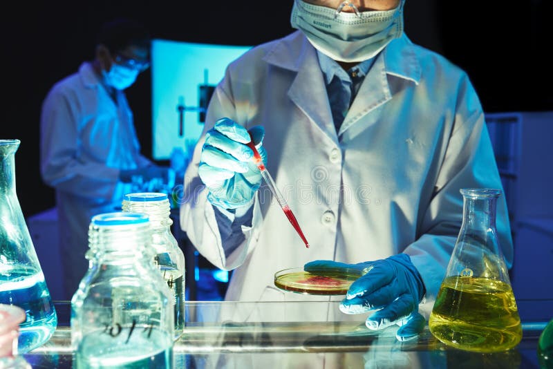 Working on Medical Solution Stock Image - Image of medicine, chemistry ...