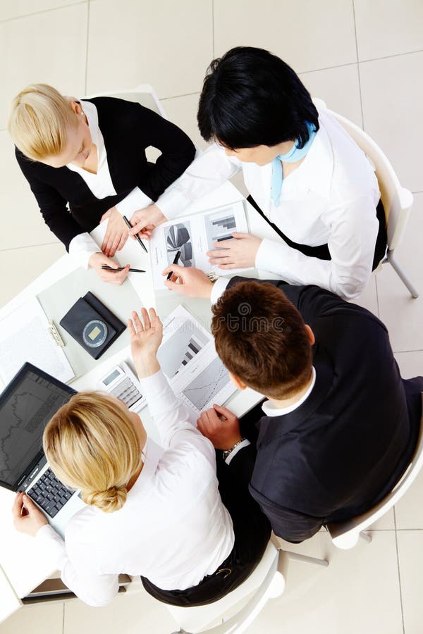 Working meeting stock photo. Image of collaboration, person - 13370340