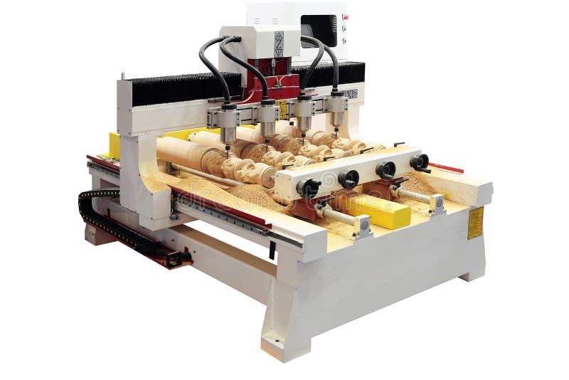 Woodworking Milling and Copy Machine Stock Photo - Image of cutter ...