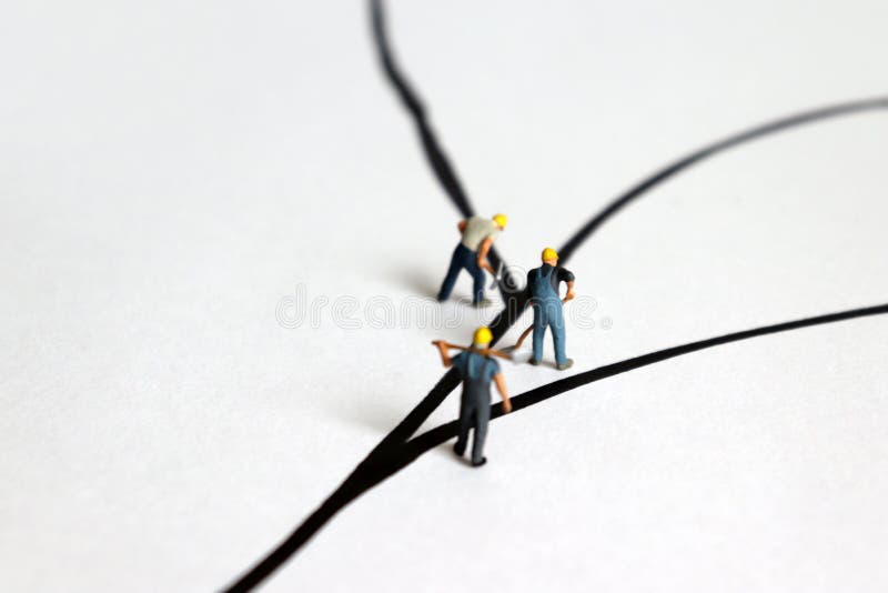 Working Miniature Workers People. Concept Stock Image - Image of role ...