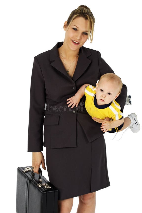Working Mom stock image. Image of holding, mother, baby - 1379075