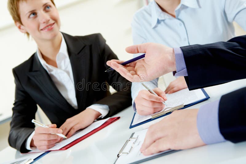 Working moment stock image. Image of group, employee, partner - 7032535