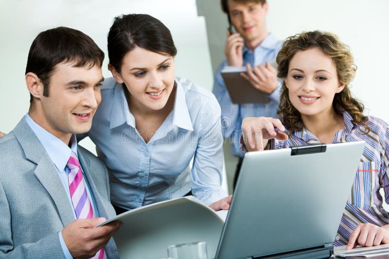 Working moment stock image. Image of group, employee, partner - 7032535