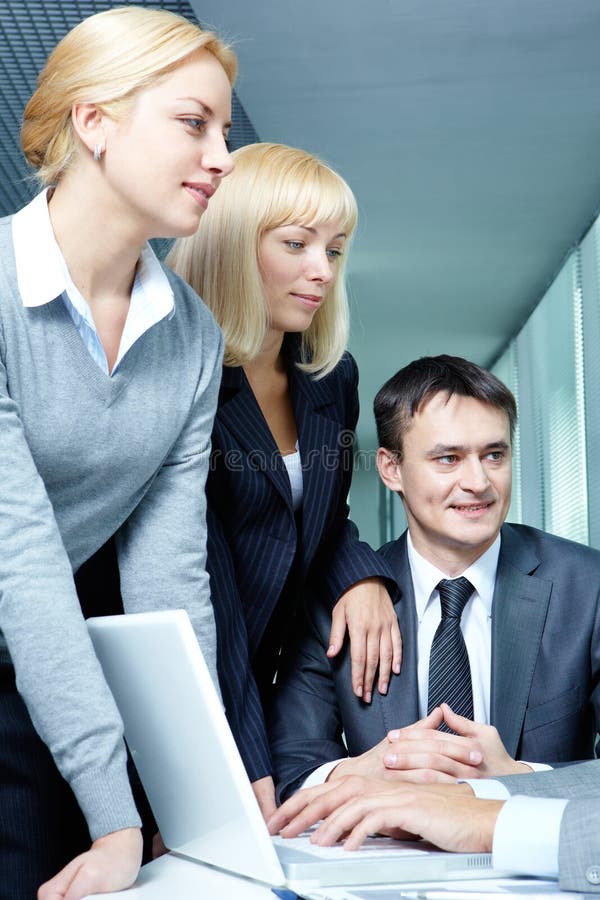 Working moment stock image. Image of group, employee, partner - 7032535