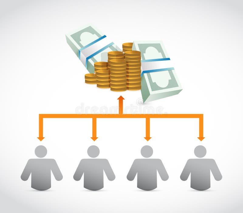 Working for the Money Concept Diagram Stock Illustration - Illustration ...