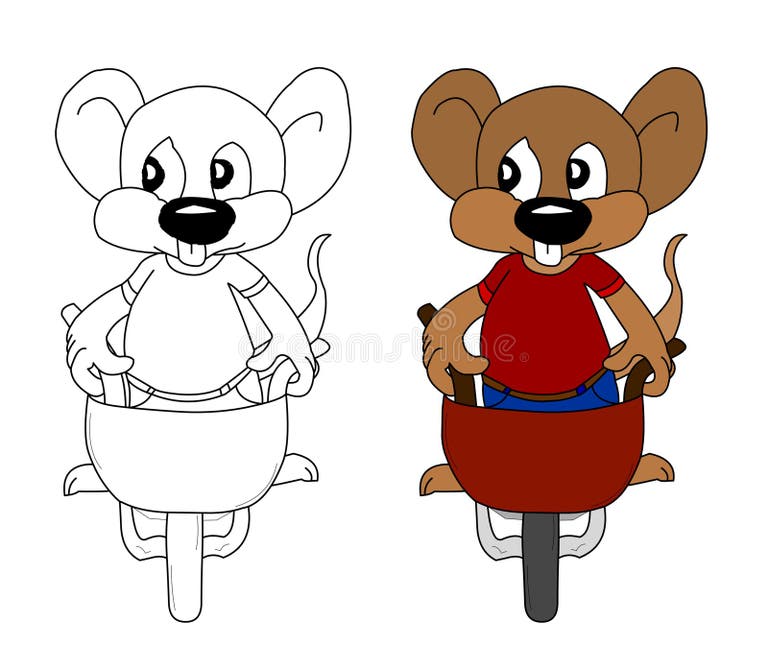 A Working Mouse stock vector. Illustration of color, rodents - 2164250