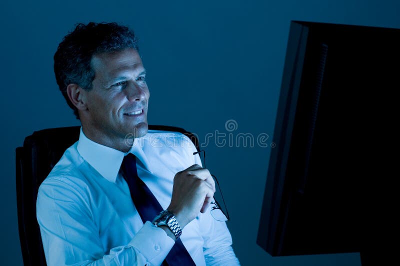Working at night stock photo. Image of hard, night, indoor - 9915198
