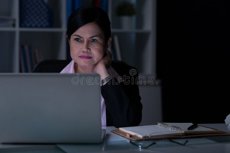 Working at night stock image. Image of professional, table - 49008027