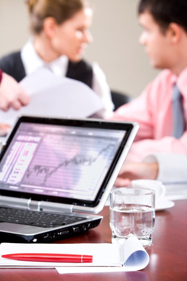 Working object stock image. Image of laptop, partner, businesspeople ...