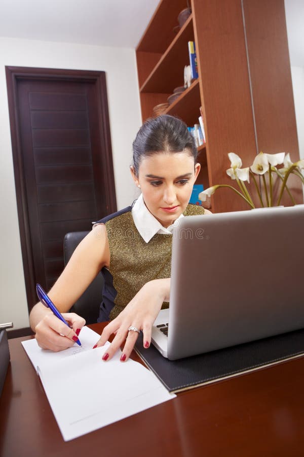 Working in office stock image. Image of paper, office - 28689263