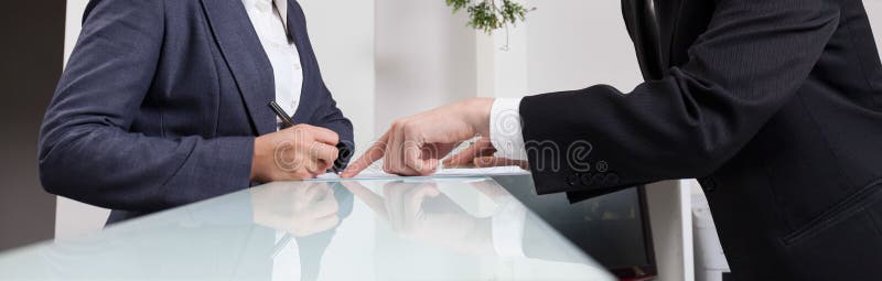 Working in the Office Reception Stock Photo - Image of office ...