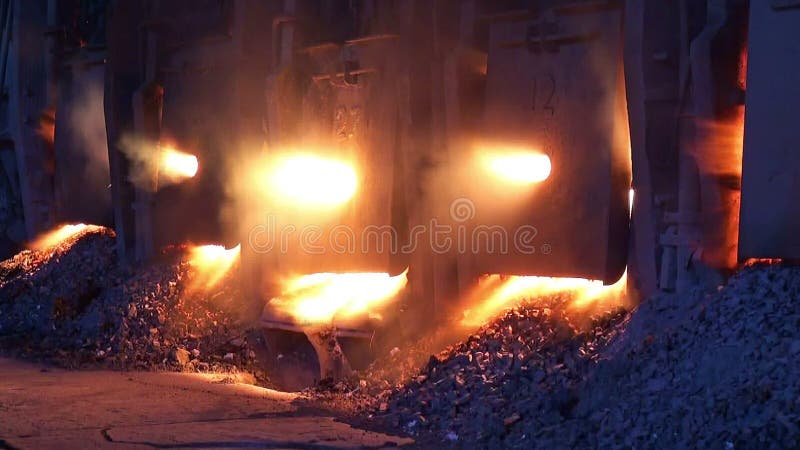 Working Open-hearth Furnace Stock Footage - Video of bright, department ...