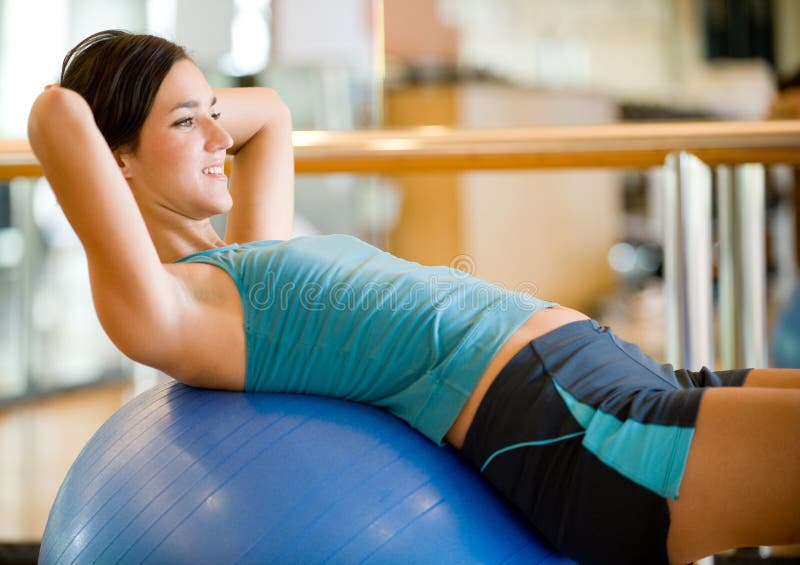 Working Out stock image. Image of fitball, training, exercise - 4697351