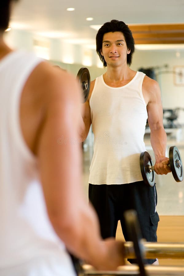 Working Out stock image. Image of healthy, exercise, bicep - 6398987