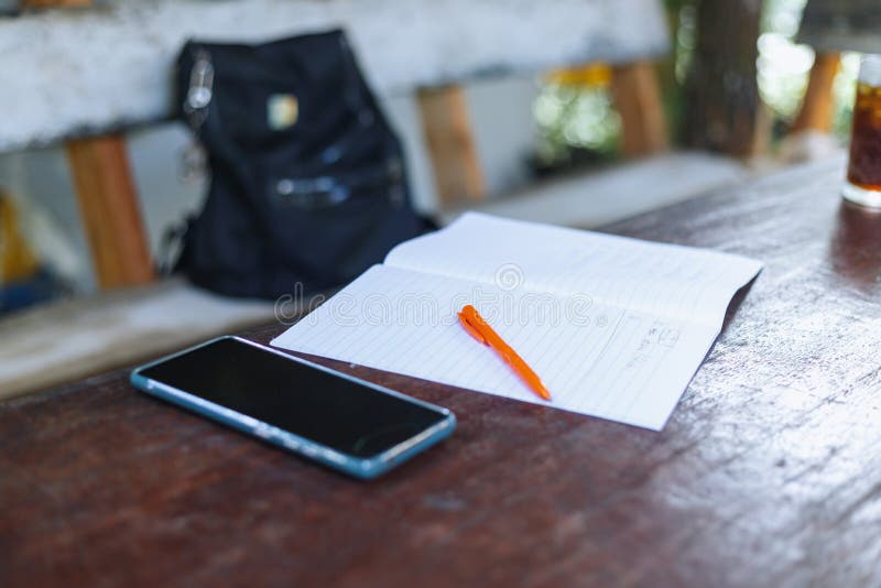 Working Outside the Office on a Secretary S Working Day Stock Image ...