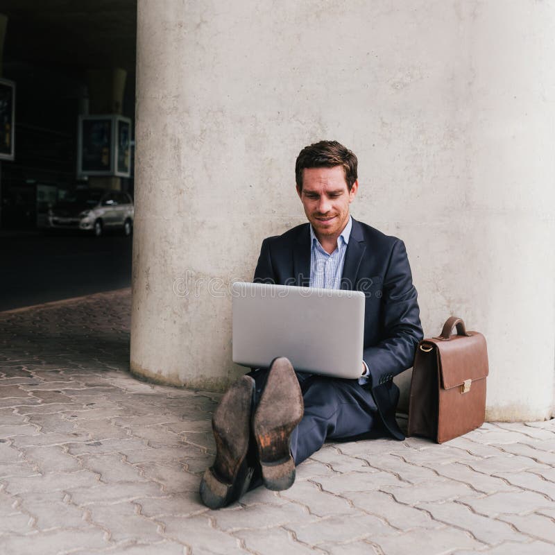 Working outside stock image. Image of ground, connection - 45969757