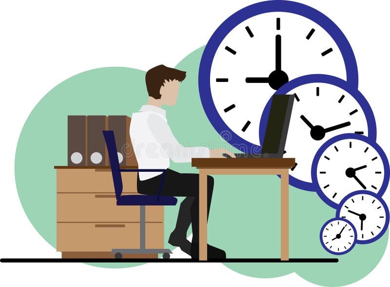 Working Overtime To Complete Tasks on Time , Working Hours Fly by ...