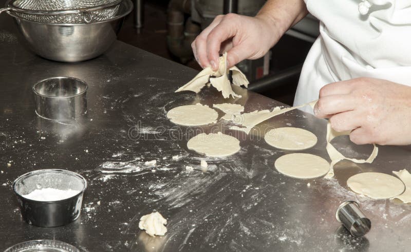 Working with Pastry Dough stock image. Image of tasty - 27459457