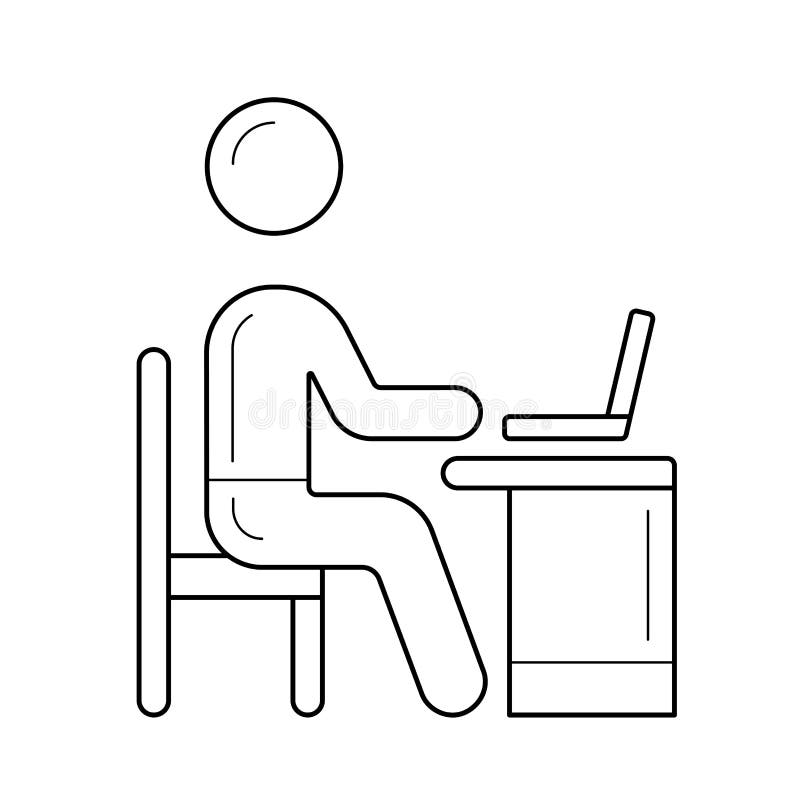 Computer Person Icon Image Stock Illustrations – 128,660 Computer ...
