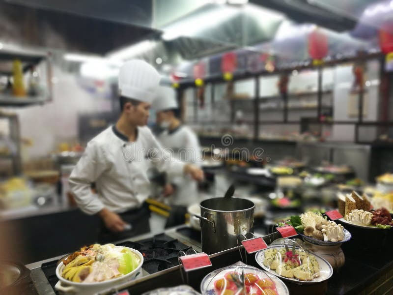 Working Place for Cooking Food in a Restaurant Editorial Stock Image ...